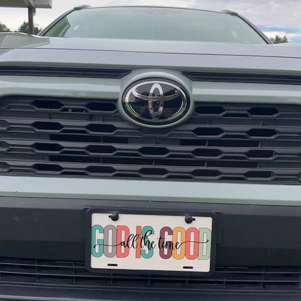 Grow in Grace, Christian License Plate, Car Accessories, Car Tag, Front ...