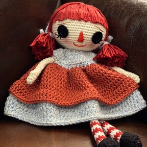 Raggedy Ann Amigurumi Doll Crochet Pattern PDF - Etsy