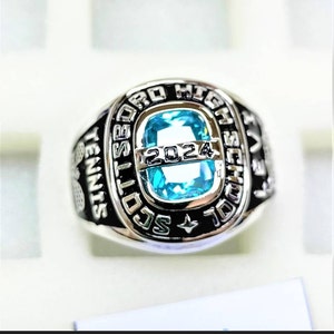 Women's Class Ring Fully Customized for High School and - Etsy