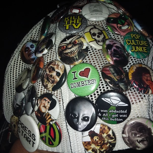 Pop Culture Button Grab Bags... 30 Pack or 100 Pack Random Pins - Etsy