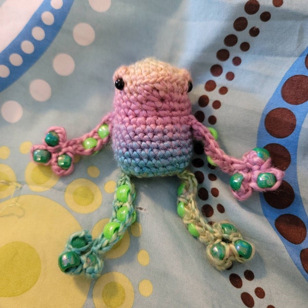 Beaded Fidget Frog Crochet Pattern: Beginner Friendly, No Sew, Sensory Toy Amigurumi (PDF ...