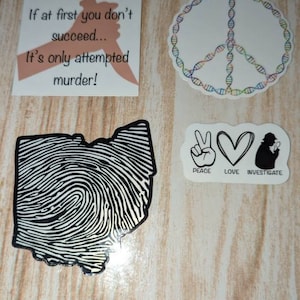 Forensic Science Candy Hearts Valentine's Day Sticker Packs Science ...