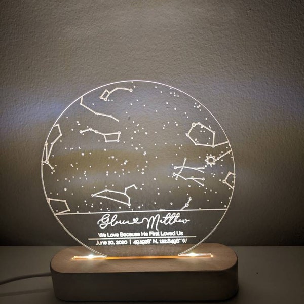 Custom Night Light Personalized Night Light Custom Name Night Light ...