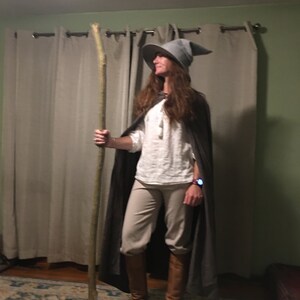 Felted witch hat with tattered brim halloween wizard costume | Etsy