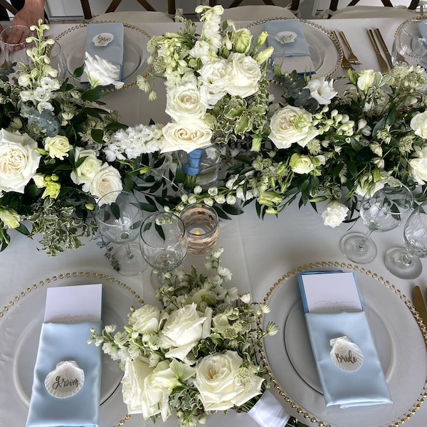 Wedding Personalized Table Name Plates Place Cards Decor Seating Chart ...