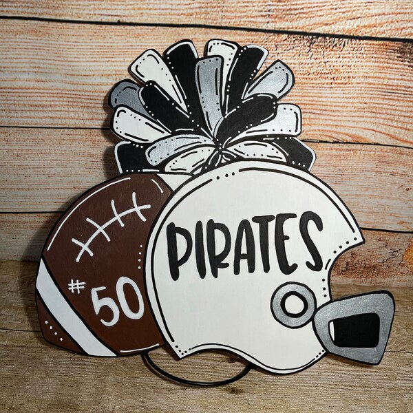 TEMPLATE Door Hanger: Football - Etsy