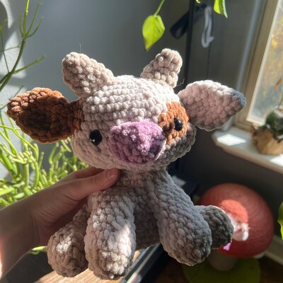 Amigurumi Cow Pattern, Plush Pattern, Stuffed Cow Toy, Cow, Crochet Cow ...