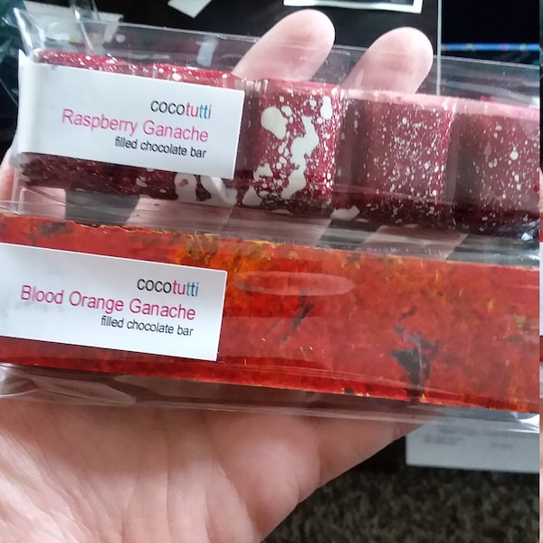 Blood Orange Filled Chocolate Bar - Etsy