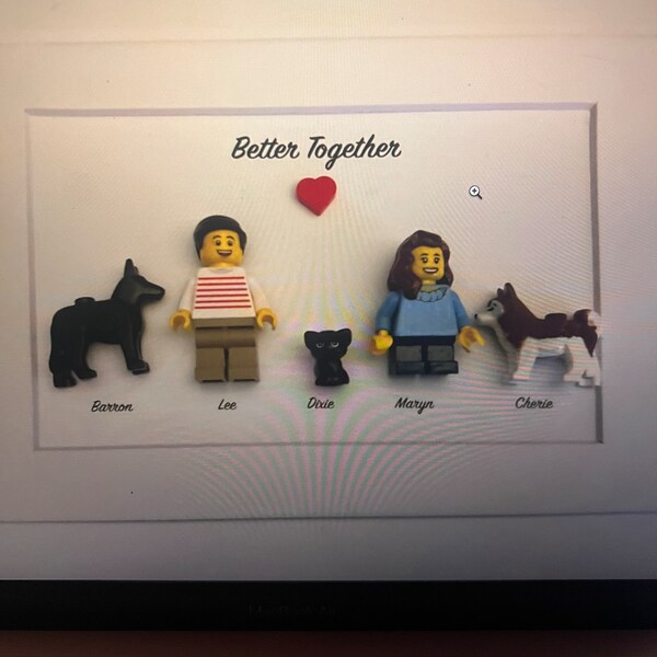 Personalized Mini Me Minifigure Frame. Max 5 Figures. - Etsy