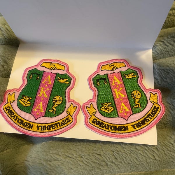 AKA Alpha Kappa Alpha Iron-on Patch - Etsy