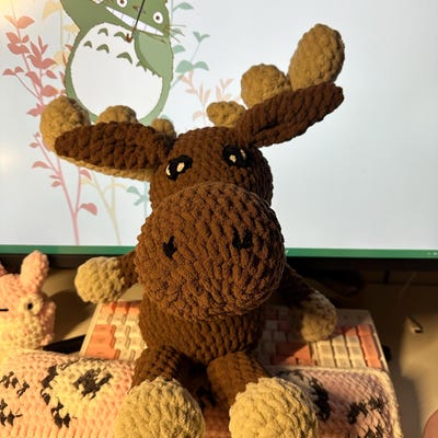 Manny Moose CROCHET PATTERN, Amigurumi Crochet Pattern, PDF, English ...