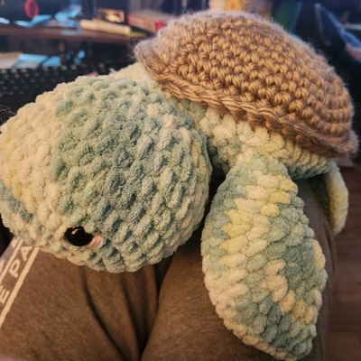 Crochet Turtle Pattern 2 Sizes regular and Jumbo PDF Download Beginner ...