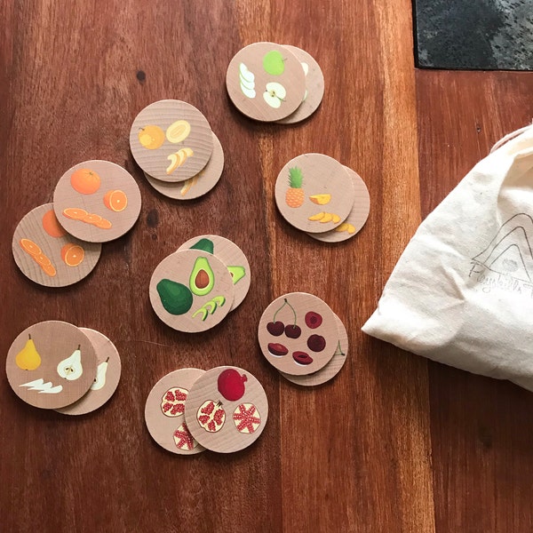 Montessori and Waldorf Learning Sea Life Animals Sustainable Match Toys ...