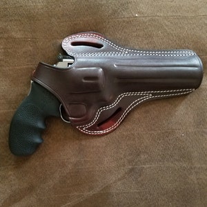 New Colt Python 357 Magnum Leather OWB 4.25 Barrel Holster | Etsy