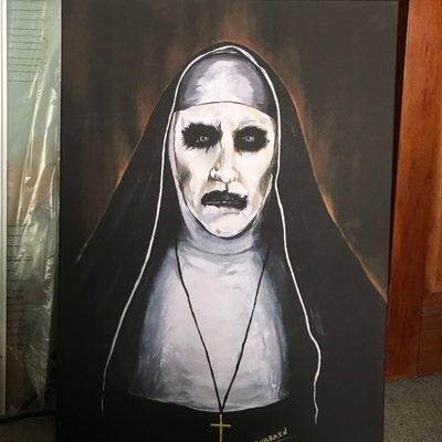 Valak evil Version Painting Replica Print Canvas - Etsy