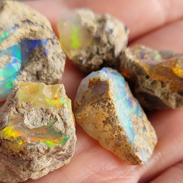 Opal Rough Raw Fire Crystal Opal Raw Stone, Opal Rough Lot, Opal Raw ...