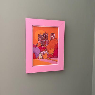 4x4 Square Size Photo Frames With White Mount Handmade Hanging Pictures ...