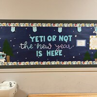 January Bulletin Board Yeti New Years Bulletin Board Kit - Etsy Canada
