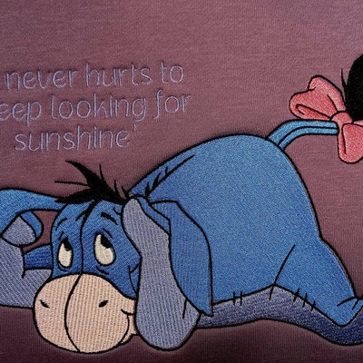 Winnie the Pooh Eeyore Embroidery Design, Eeyore Machine Embroidery ...