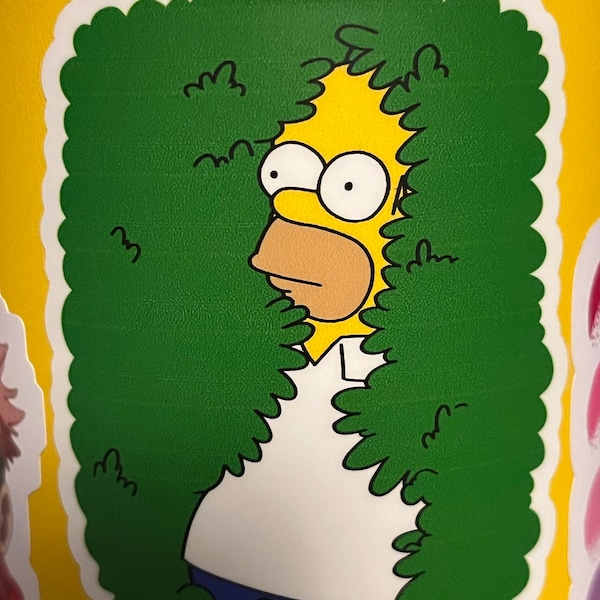 Homer Simpson in the Bushes Meme, Digital Art Print Instant Download ...