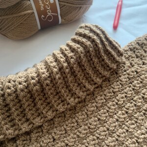 CROCHET PATTERN: the Millennial Jumper Cowl Neck/ Turtle - Etsy