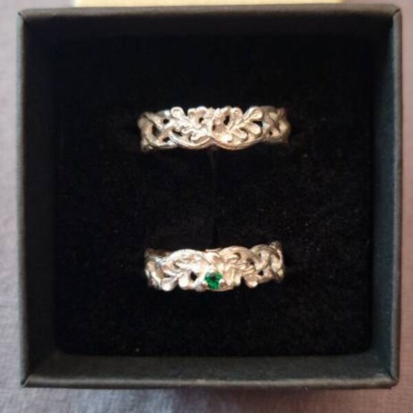 Celtic Rings Set, Celtic Wedding Bands, Couple Rings, Silver Wedding ...