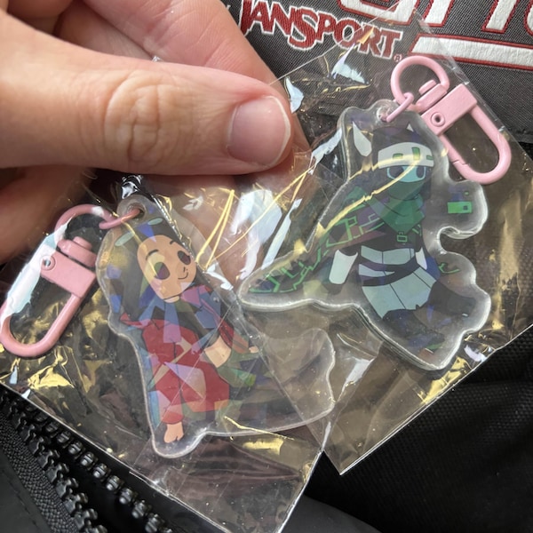 Custom Shaker Acrylic Charms Keychain Personalized Acrylic Keychain ...