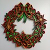 Christmas Wreath 3D Zentangle Svg Files, Multilayer Panel for Laser ...