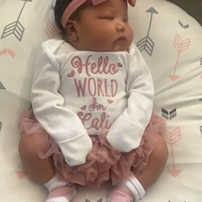 Baby Girl Coming Home Outfit Baby Girl Clothes Baby Girl Gift Newborn Girl Coming Home Outfit ...