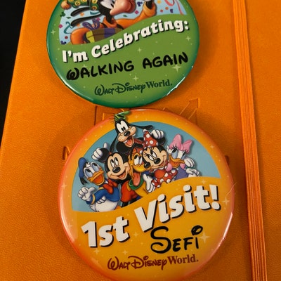 Custom Walt Disney World Button 1st Visit Add Your Own Text I'm ...