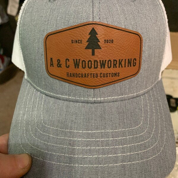 Kids Leather Patch Hat,youth Custom Leather Patch Hats, Logo Hats ...