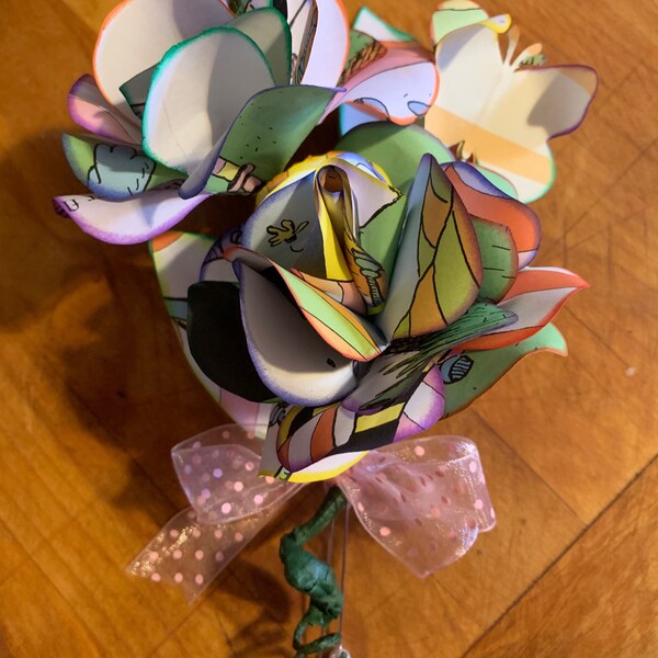 Map Roses, Atlas Roses, Vintage Map Roses, Map Rose Bouquet, Atlas Rose ...