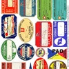Steamship Trunk Labels, 13 Baggage Tags for Travel Trunks, Suitcases ...