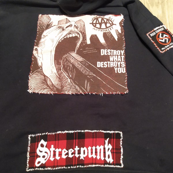 Antifascist Patch, Political Patch, Black Patch, Antifa Logo, Logo ...