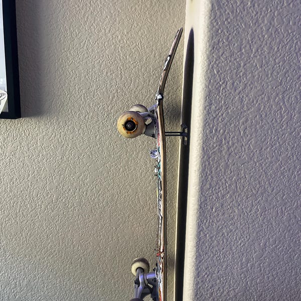 5x Pack Skateboard Wall Mount, Skateboard Hanger, Skate Deck Display ...