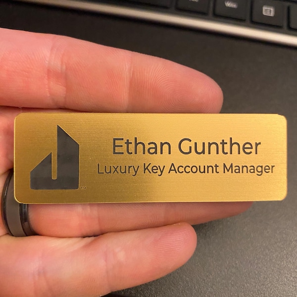 Custom Magnetic Name Tag: Personalized Office Employee Tag - Etsy