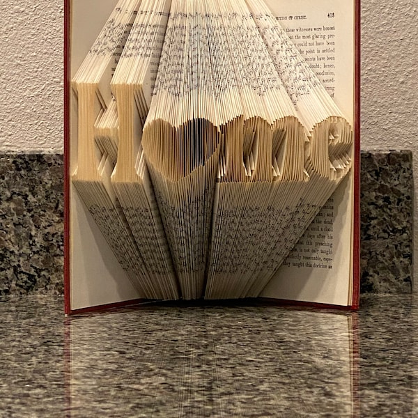 Home Book Folding Pattern - Housewarming - New Home - Unique Gift ...