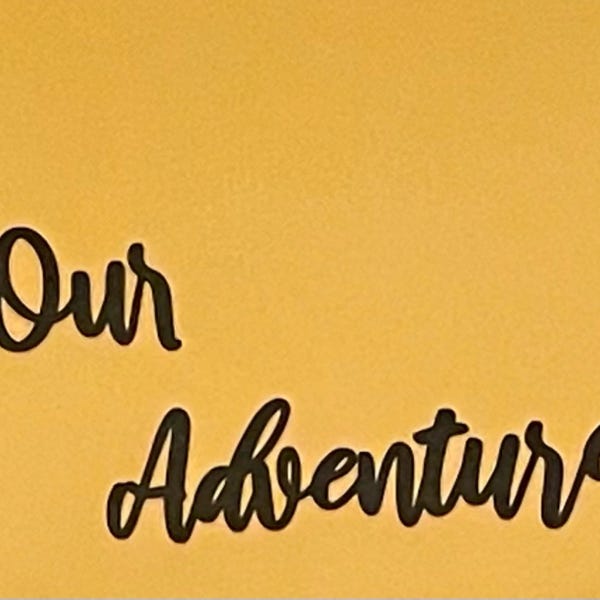 Our Adventures Sign, Adventure Decor, Gallery Wall Signs, Wood Word ...