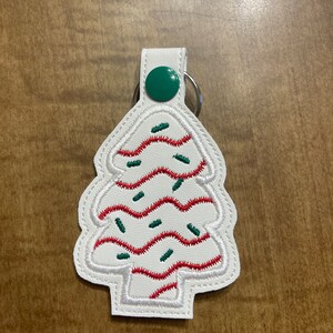 Chocolate Christmas Tree Snack Cake Keychain Chocolate - Etsy