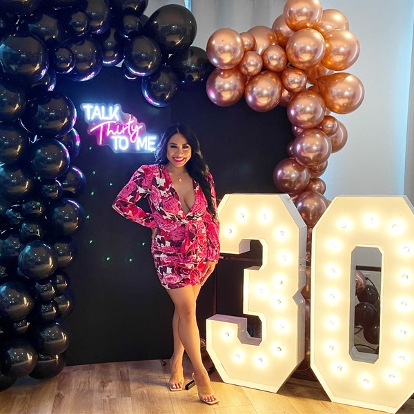 Talk Thirty to Me Custom Neon Sign, Party Neon Sign, 30th Birthday ...