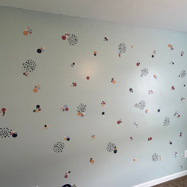 Dot Cluster Wall Decals | Urbanwalls - Etsy