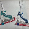 4x4 Ice Hockey Candy Cane, Skate Hanging Decoration, Speed Skate, Lisey ...