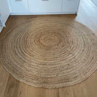 Extra Large Jute Rug. Natural and Ecologic Jute Rug. Natural Fiber Rug ...