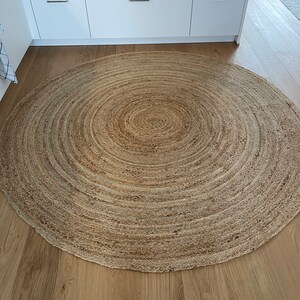 Extra Large Jute Rug in Warm White. Ecologic Jute and Herb Dye Rug ...