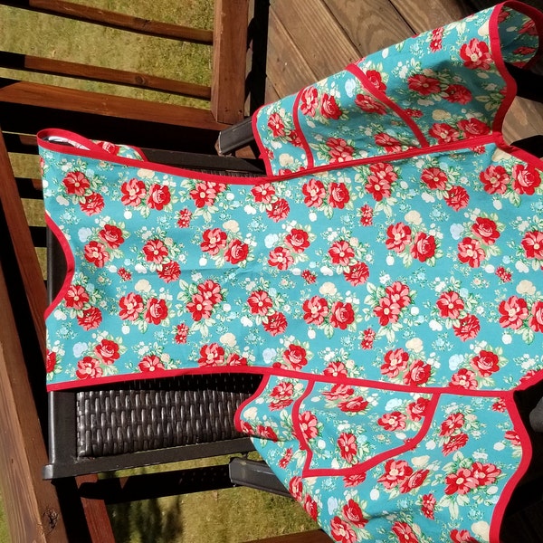 Plus Size Apron, Pinafore Apron, Old Fashioned Apron, Cross Over Apron ...