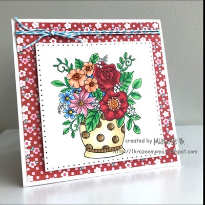 Flowers Digital Stamps, Garden Digital Stamps, Digi Stamps, Adult ...