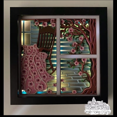 3D Layered Spring Quilt SVG, Spring Shadow Box, Blossom 3D Svg, Flowers ...