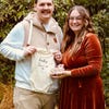 Embroidered First Grandbaby EST Year Bodysuit, Grandparents Pregnancy ...