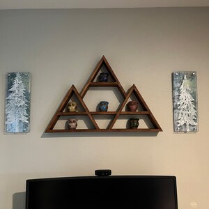 Solid Wood Display Shelf 33.5x 14. Rectangular - Etsy