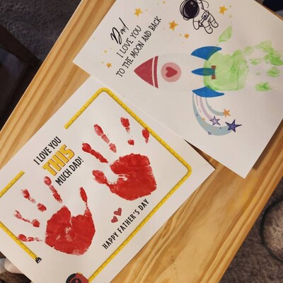 Father's Day Handprint Art Craft, Dad Birthday, Tree Handprint Craft ...